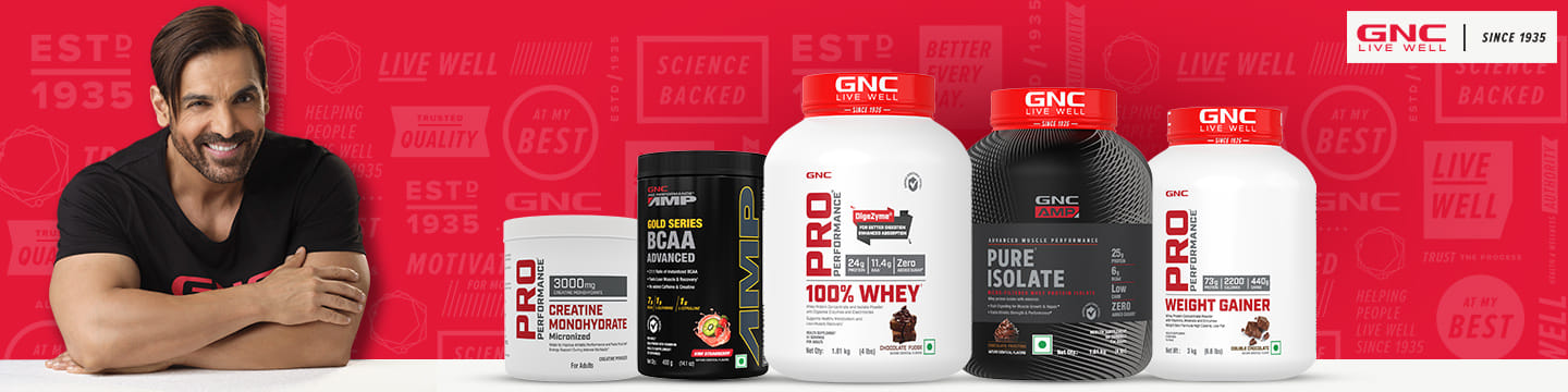 Buy Best GNC Products Like Whey Protein, Mass Gainers at Lowest Prices Online in India | Hyugalife
