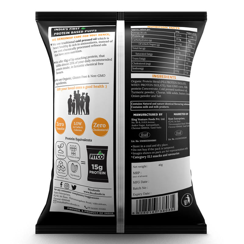 Fitco Protein Puffs - Cheese