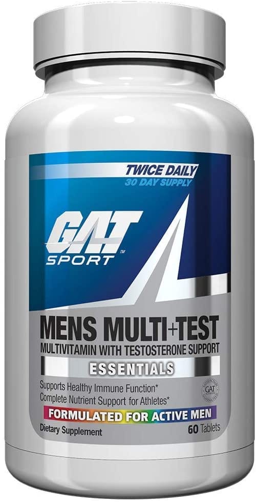 GAT Men's Mult+ Test Multivitamin With Testosterone Support, Supports ...