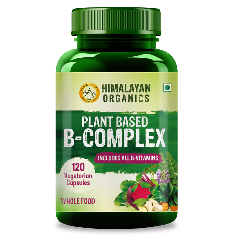 Himalayan Organics Plant Based Vitamin B Complex with 100% RDA B1, B2 ...