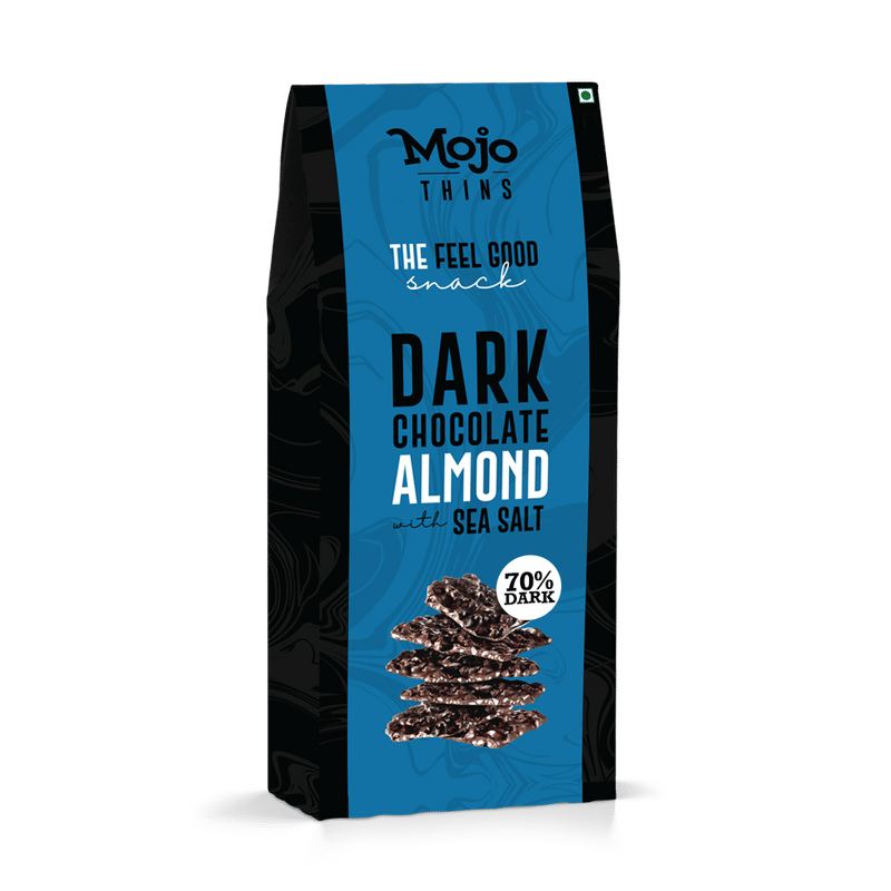 MOJO Thins - 70% Dark Chocolate Almond with Sea Salt