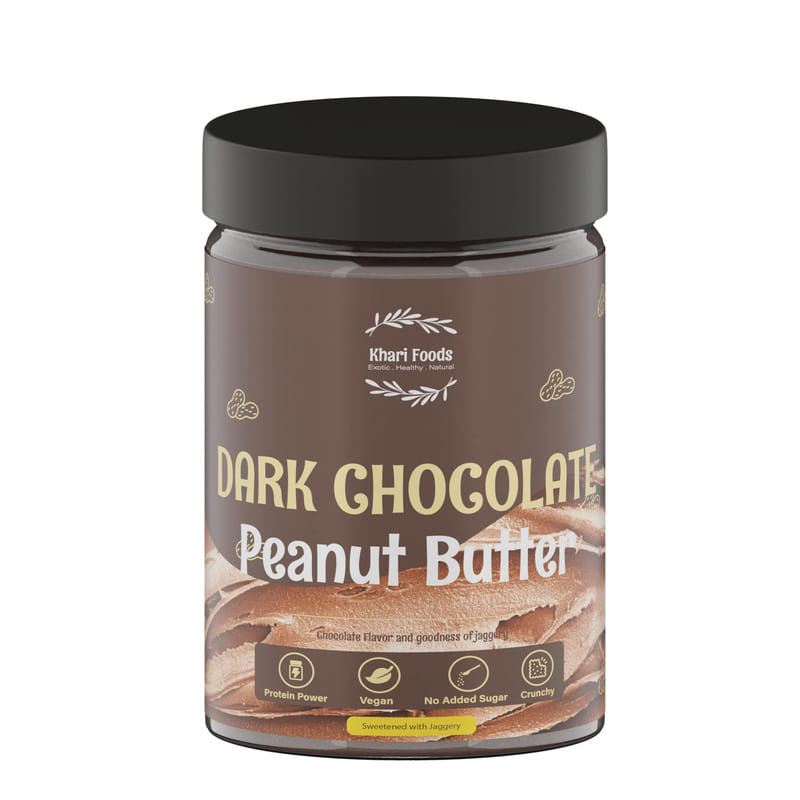 Khari Foods Dark Chocolate Crunchy Peanut Butter 500g