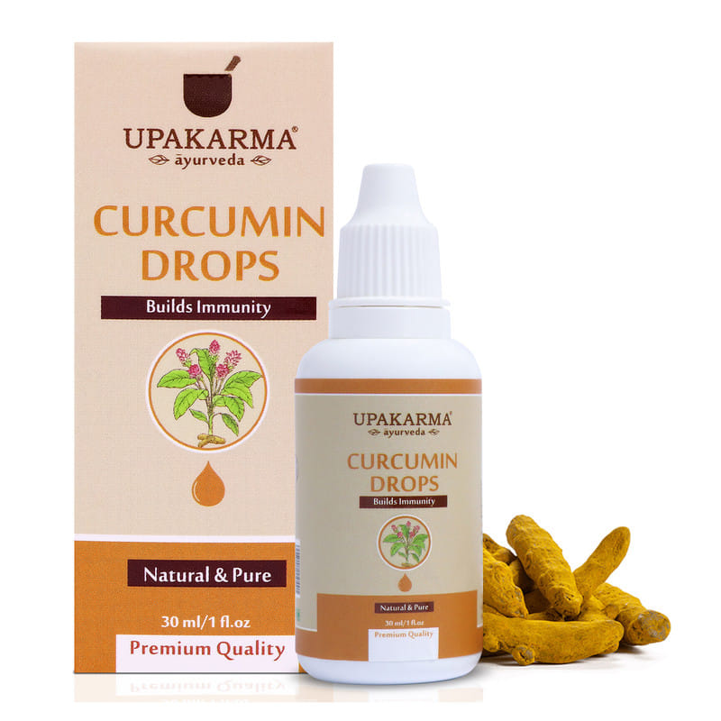 UPAKARMA Ayurveda Curcumin Haldi Turmeric Extract Drops Ayurvedic Drops ...