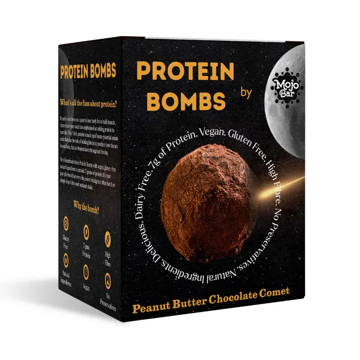 Mojo Bar Protein Bombs - Peanut Butter Chocolate Comet, 150g (10 Balls ...