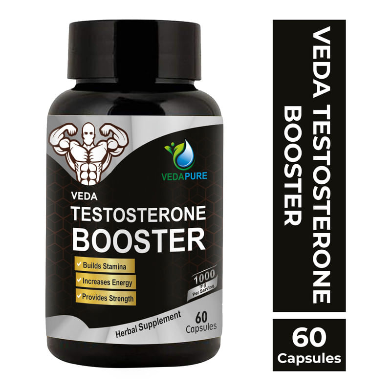 Vedapure Testosterone Booster with Tribulus Terrestris, Safed Musli ...