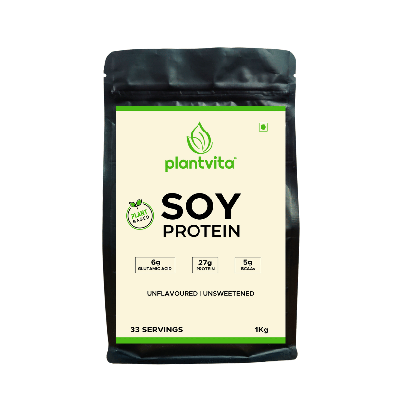 PlantVita Soy Protein Powder for Muscle Growth, Vitality & Immunity ...