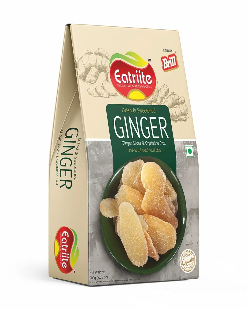 Eatriite Premium Dried Ginger Chunks 200g | 100% Natural & No ...