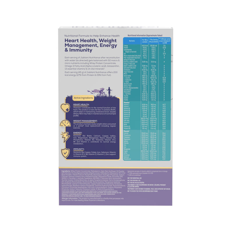 Jubilant Nutrihance Complete Nutritional Drink Vanilla Flavour, 50 ...