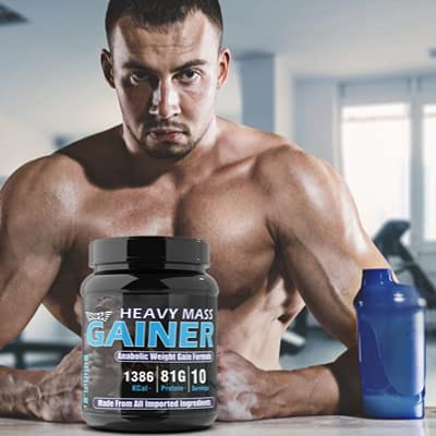 Weight Gainer High Protein Powder by SOS Nutrition for Heavy Mass, 81G ...