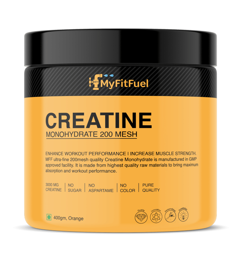 MyFitFuel Creatine Monohydrate 200 mesh (0.88 lbs) 400 gm Orange