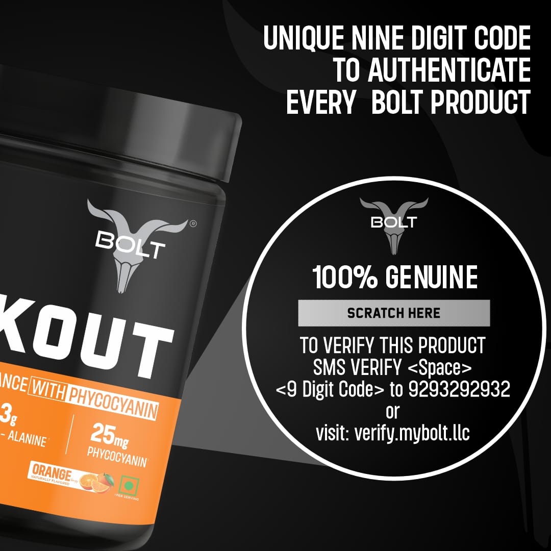 Bolt Nutrition Pre Workout Supplement With Caffeine, Citrulline Malate ...