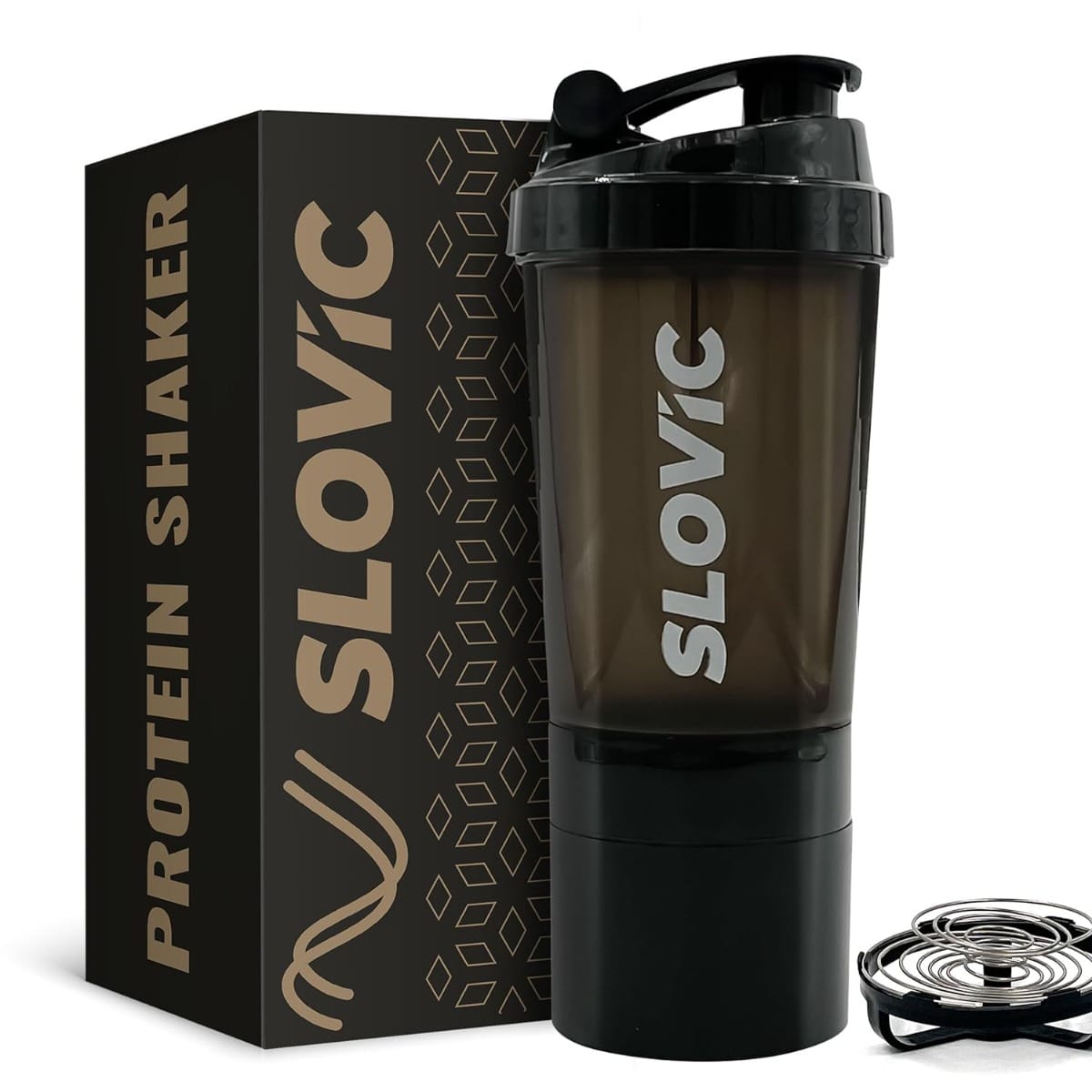 SLOVIC Shakers for Protein Shake, Plastic Free Gym Bottles for Men ...