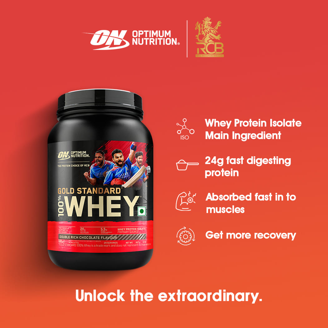 Optimum Nutrition (ON) Gold Standard 100% Whey Protein Powder 2lbs | 29 ...