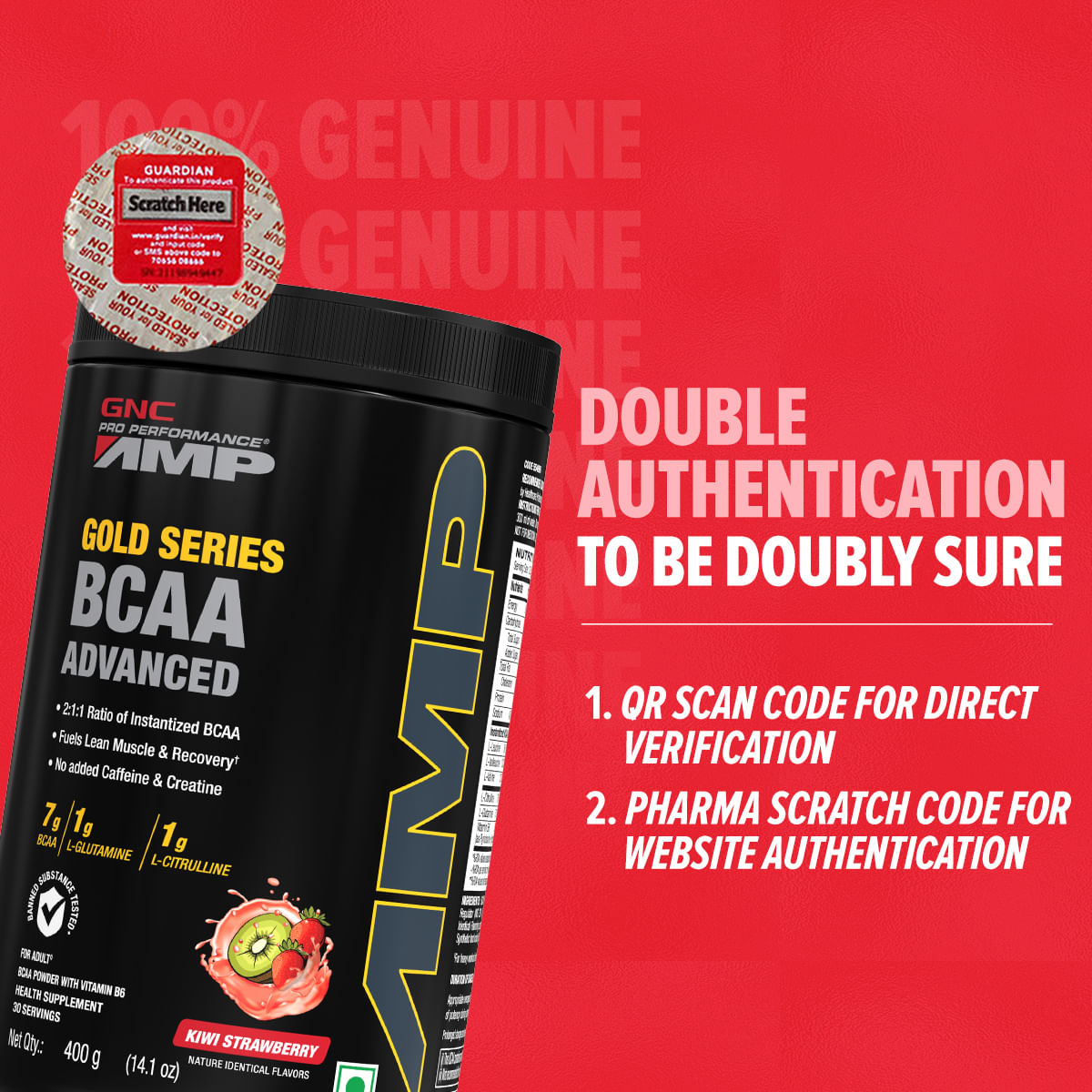 GNC AMP Gold Series BCAA Advanced | Fastest Muscle Recovery | Maximized ...