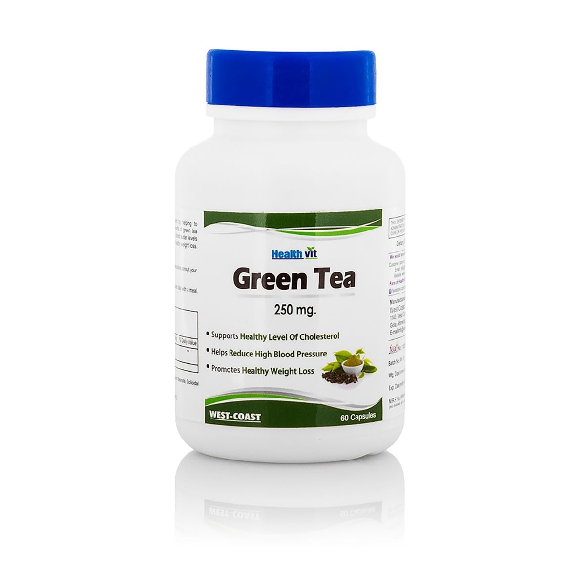 Healthvit Green Tea 250mg 60 Capsules