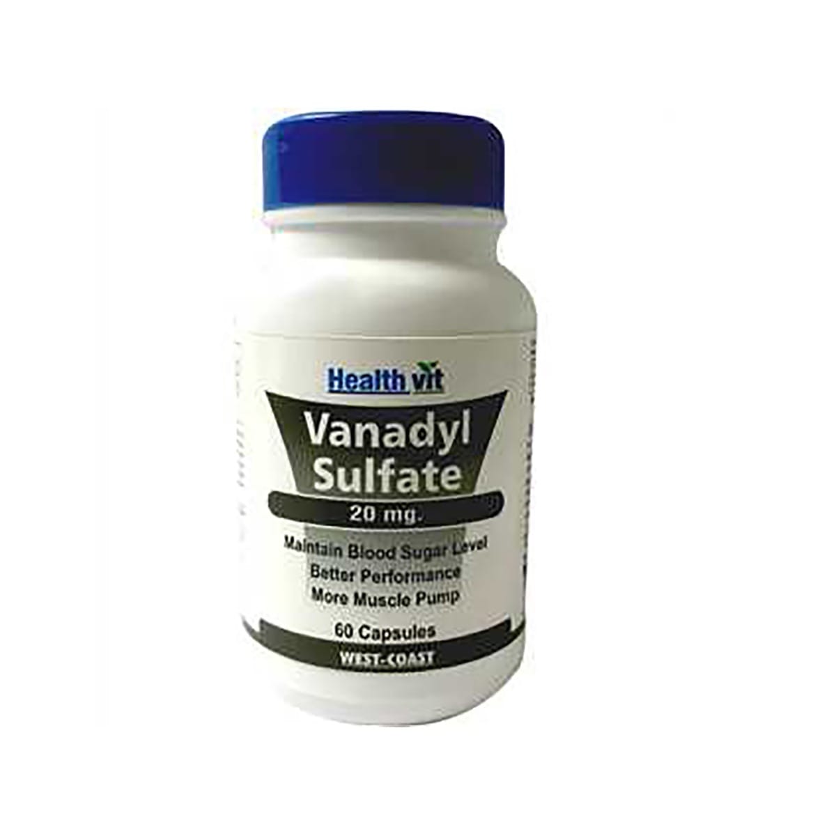 Healthvit Vanadyl Sulfate 20MG 60 Capsules