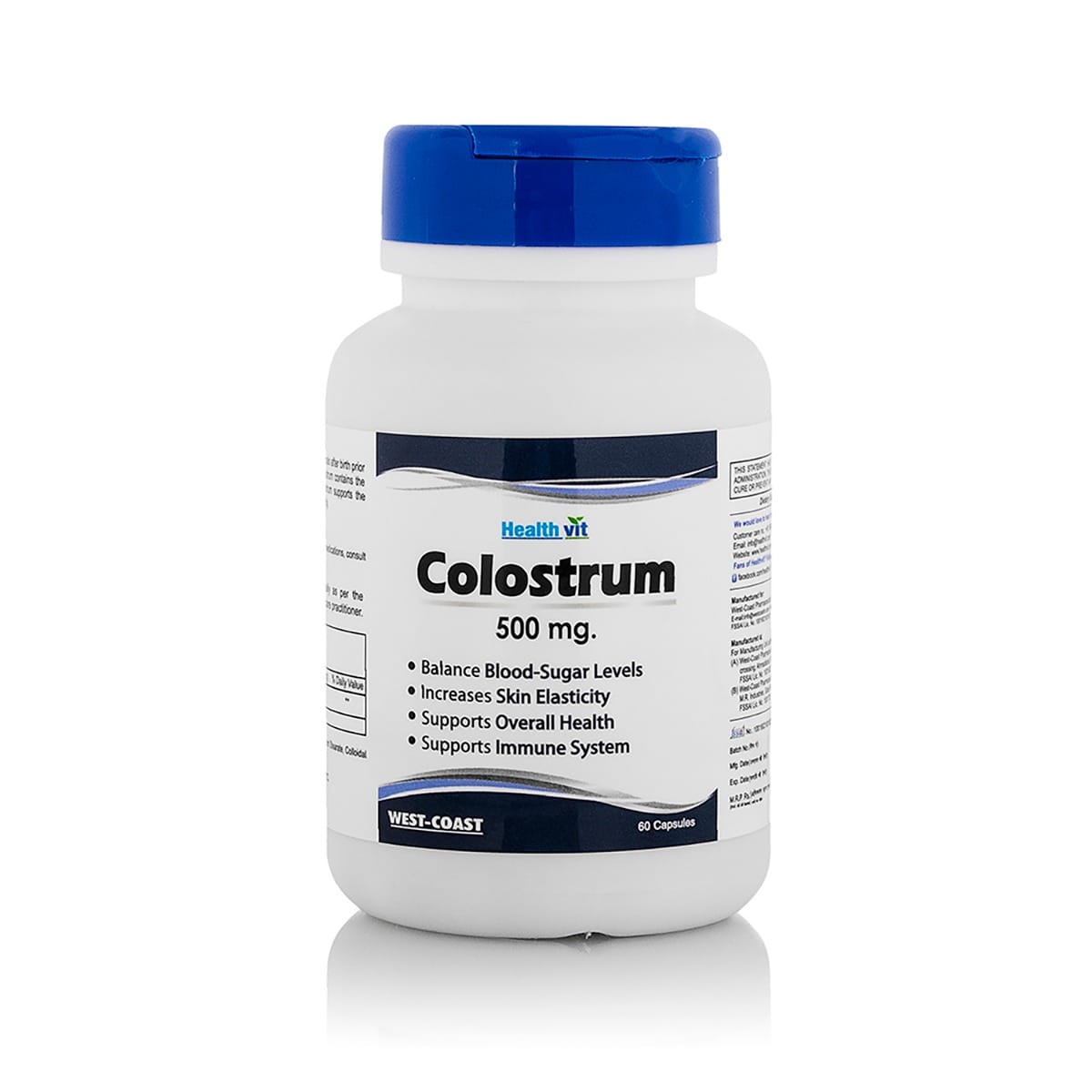 Healthvit Colostrum 500MG 60 Capsules