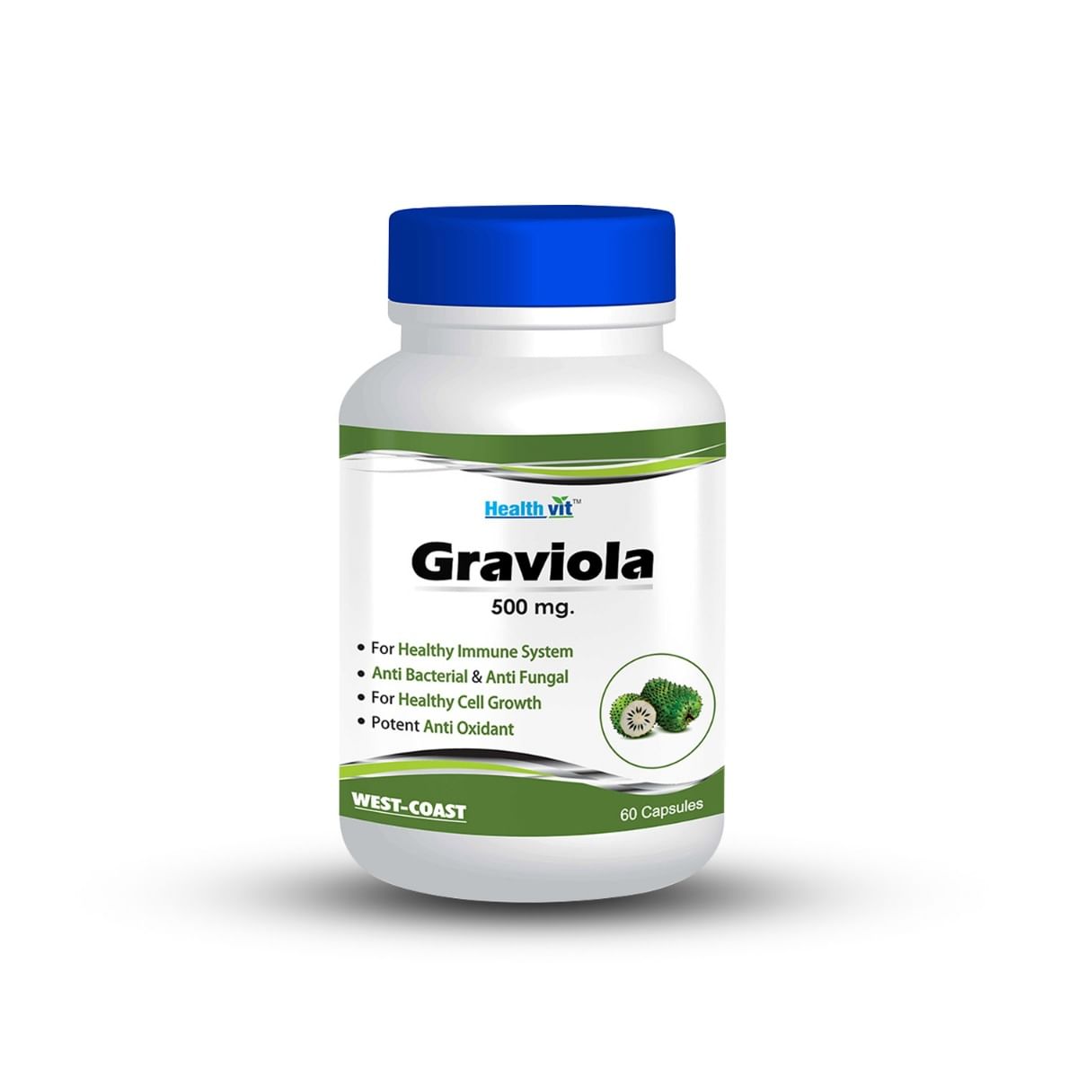 Healthvit Graviola 500mg - 60 Capsules