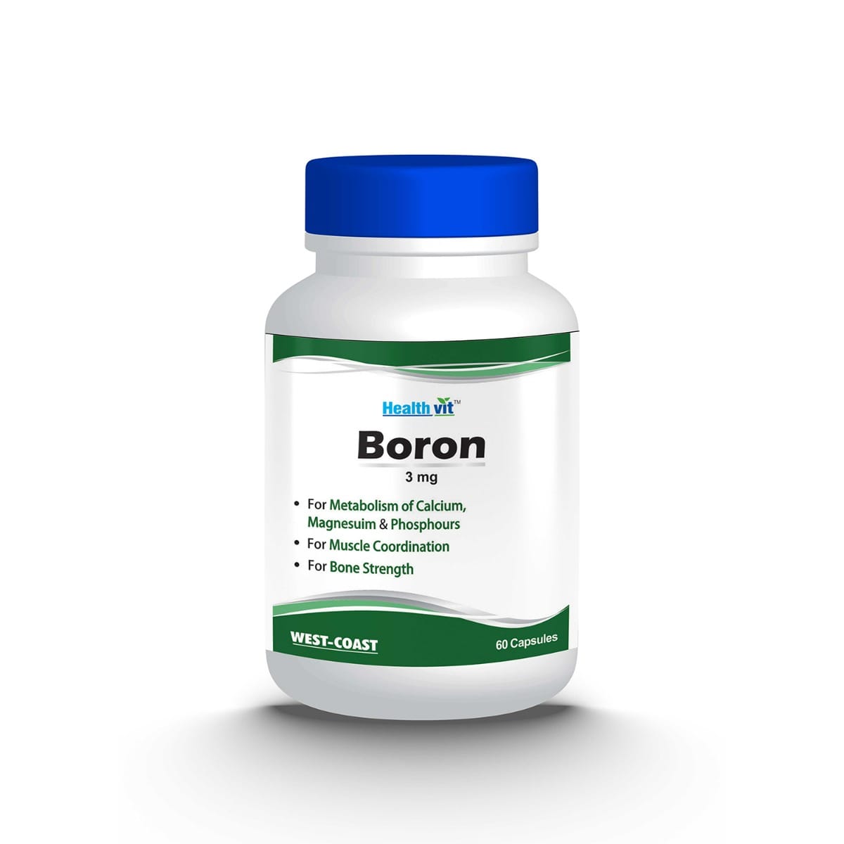 Healthvit Boron 3 mg - 60 Capsules