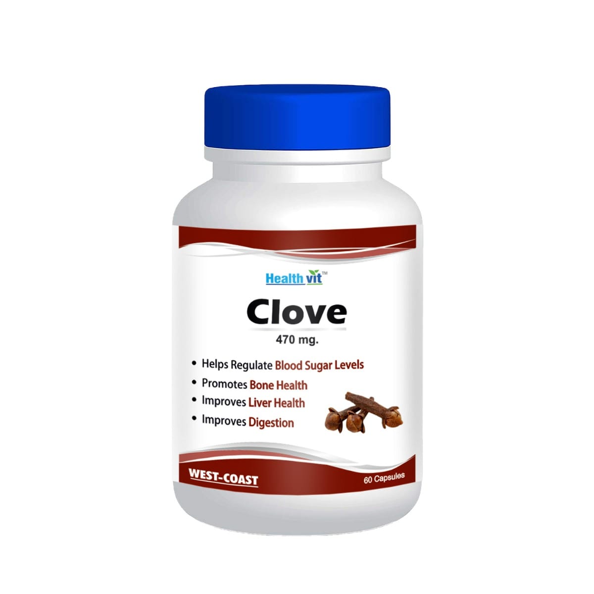 Healthvit Clove 470 mg - 60 Capsules