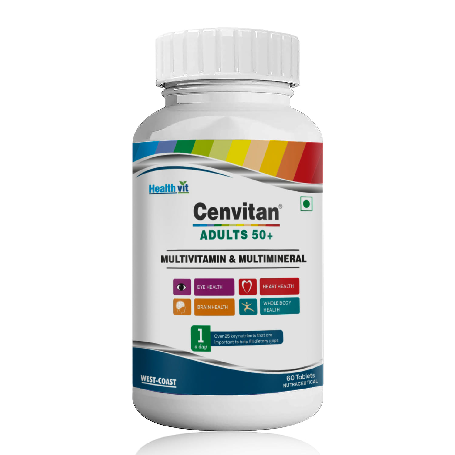 Healthvit Cenvitan Adults 50And Multivitamin & Multimineral for Eye ...