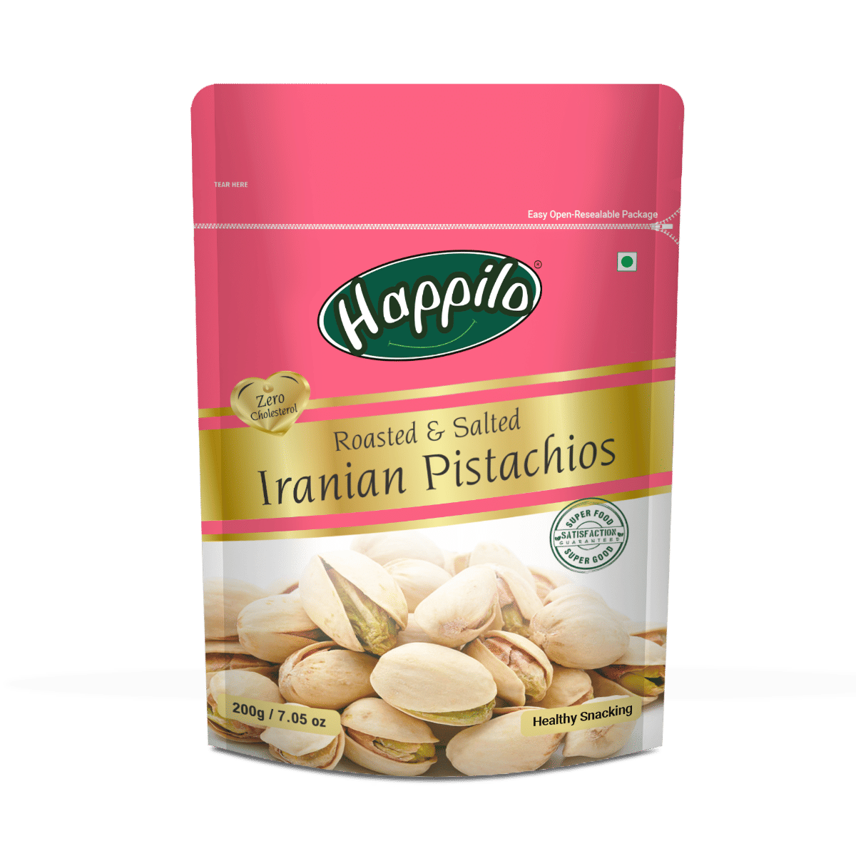 Happilo Premium Iranian Roasted & Salted Pistachios 200g