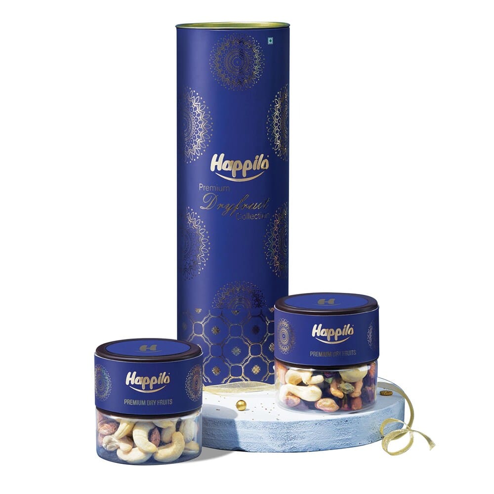 Happilo Dry Fruit Celebration Gift Tin Box Macaw 285g