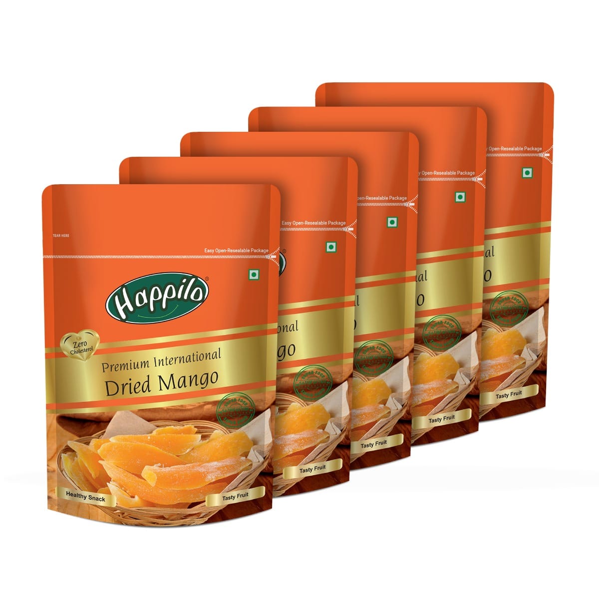 Happilo Premium International Dried Mango 200g (Pack of 5)