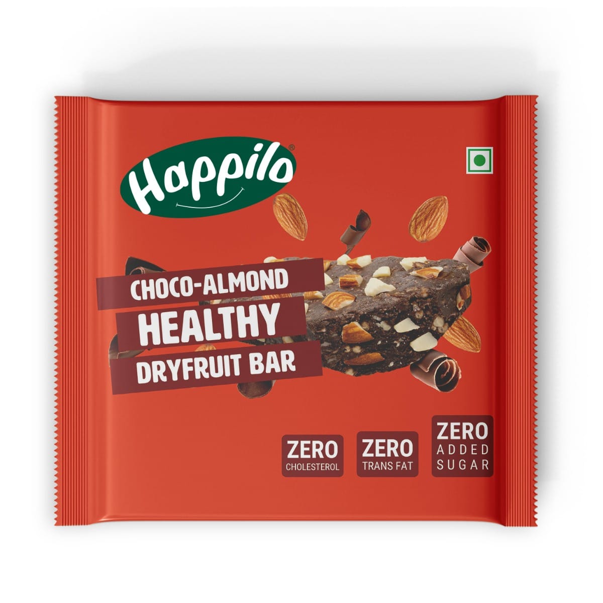 Happilo Choco Almonds Healthy Dry Fruit Energy Bar Pack of 12 (15g each ...