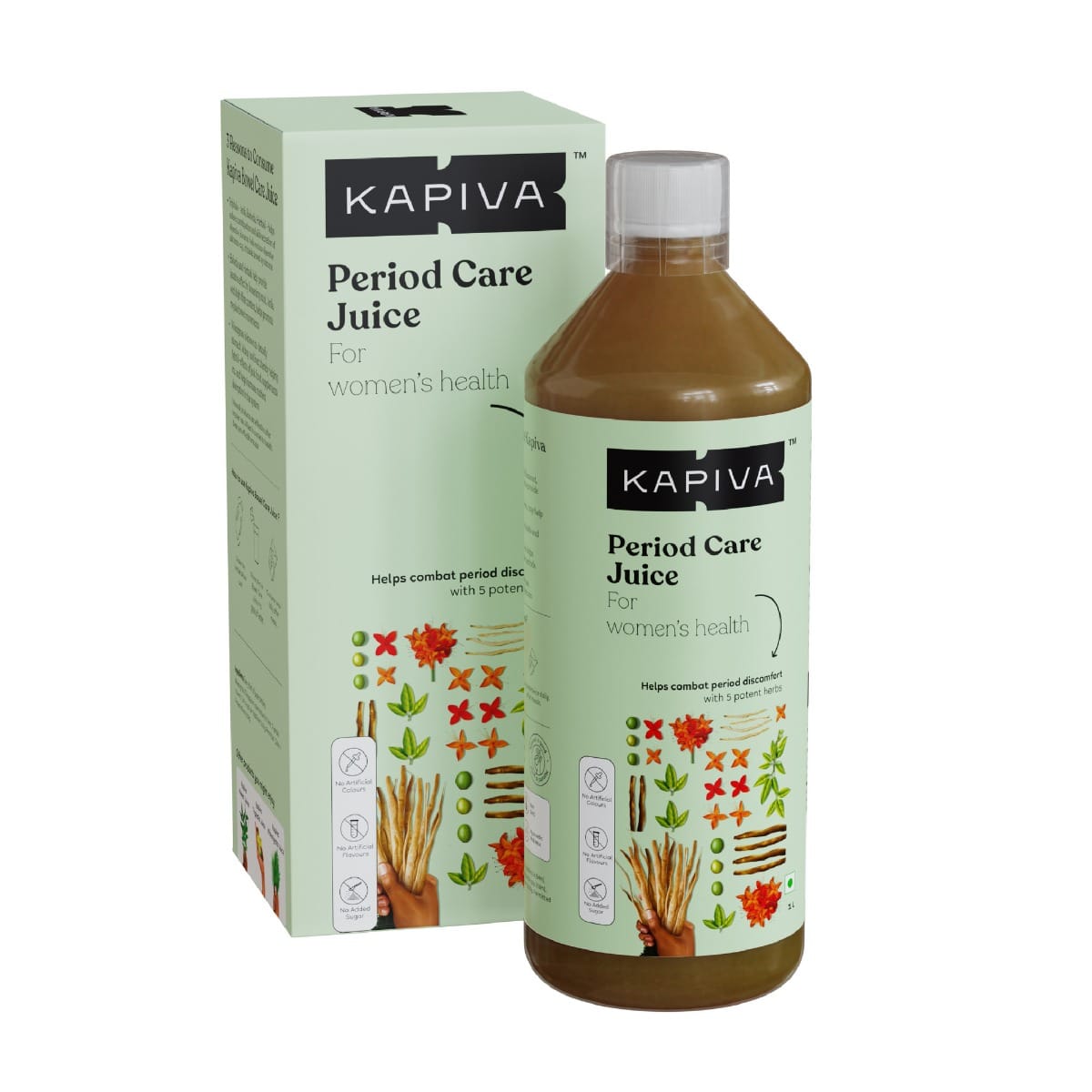 Kapiva Period Care Juice 1L | For Irregular Periods, Period Pain ...