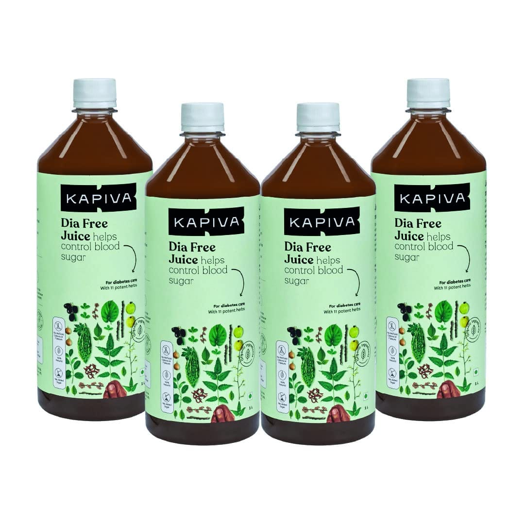 Kapiva Dia Free Juice 1 L(Packs Of 4)