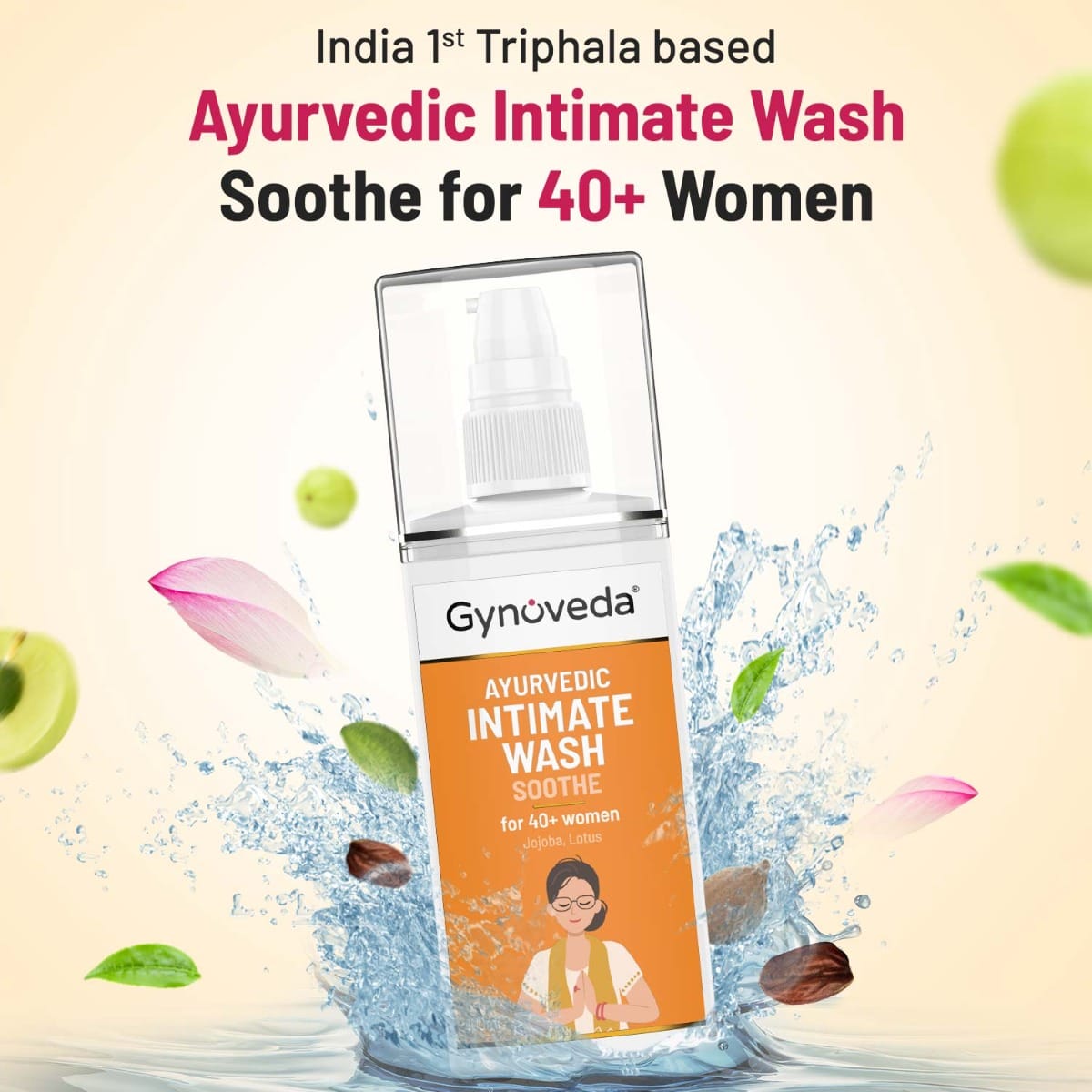 Gynoveda Ayurvedic Intimate Wash For Women With White Discharge ...