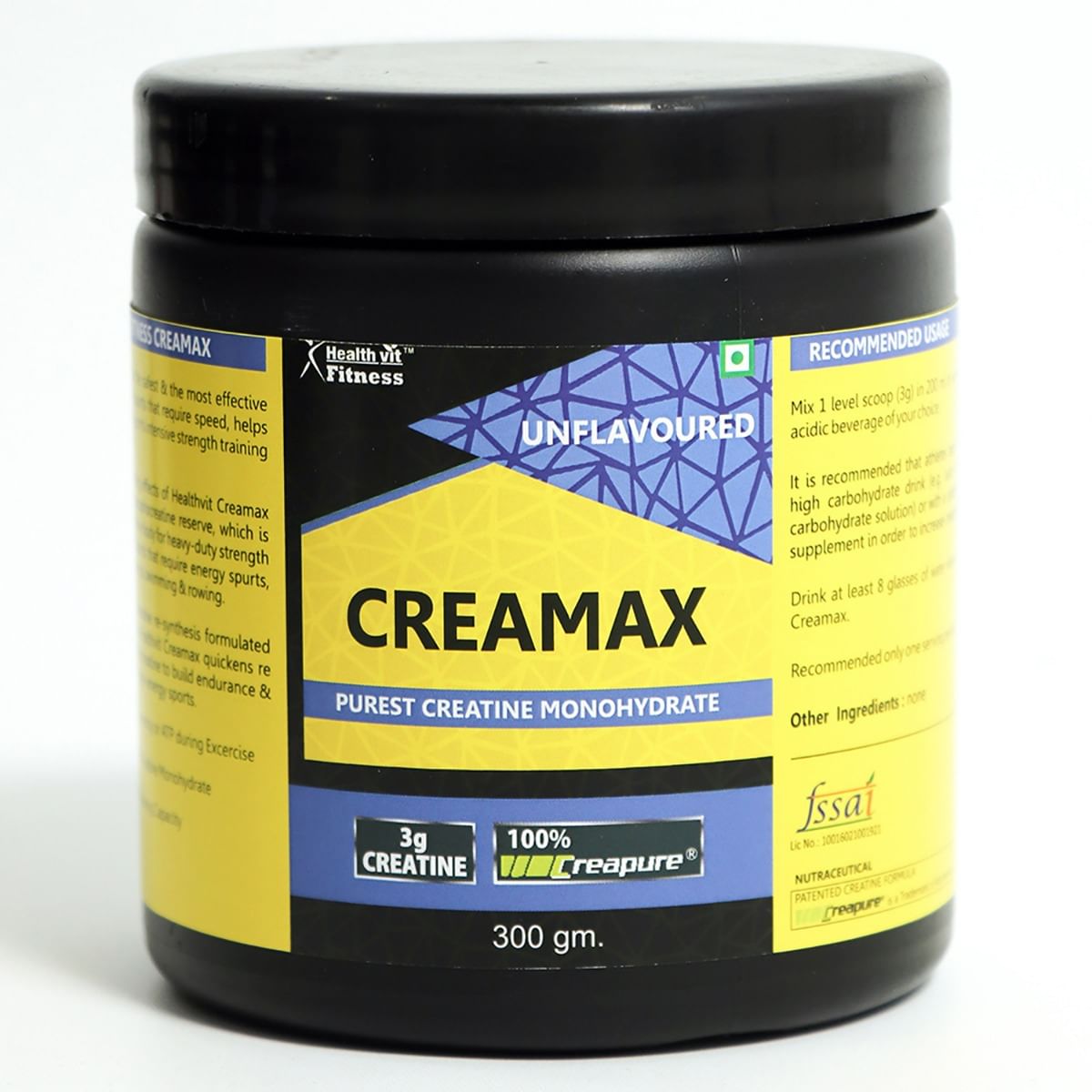Healthvit Fitness Creamax CREAPURE German Made Purest Creatine ...