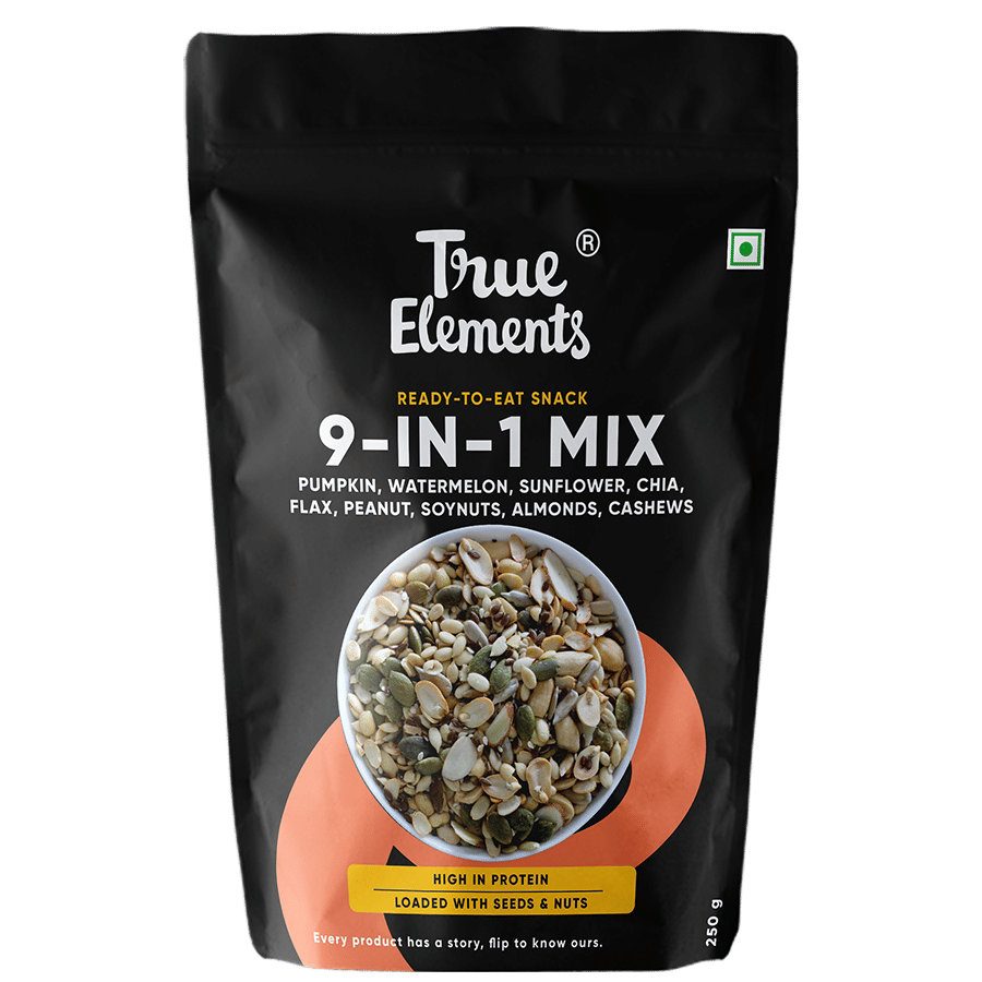 True Elements 9 in 1 Snack Mix 250 g - Pumpkin seeds, watermelon seeds ...