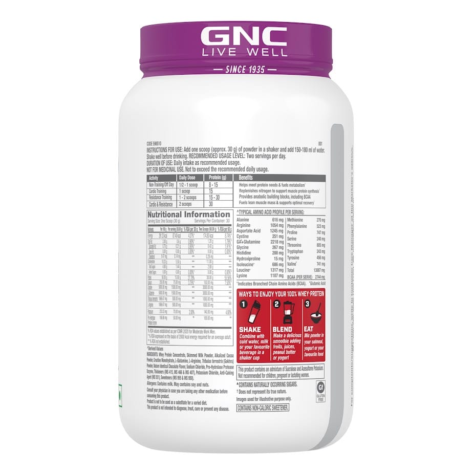 GNC Pro Performance Power Protein 2lbs | 30 Servings | 30g Protein ...