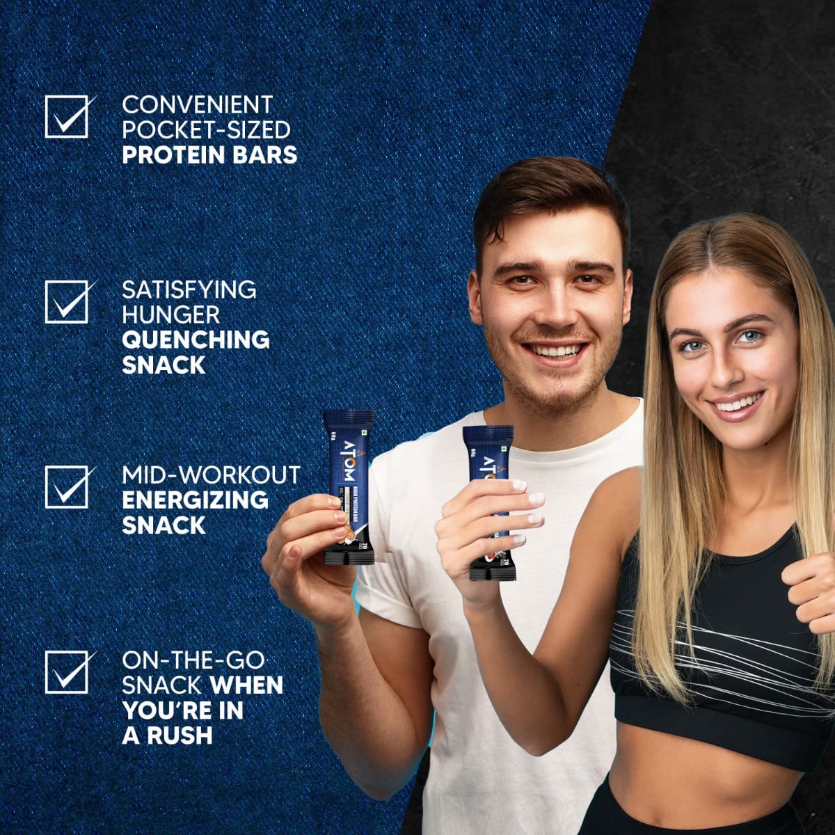 AS-IT-IS ATOM High Protein Bar | 20g Protein | Zero Transfat | Zero ...