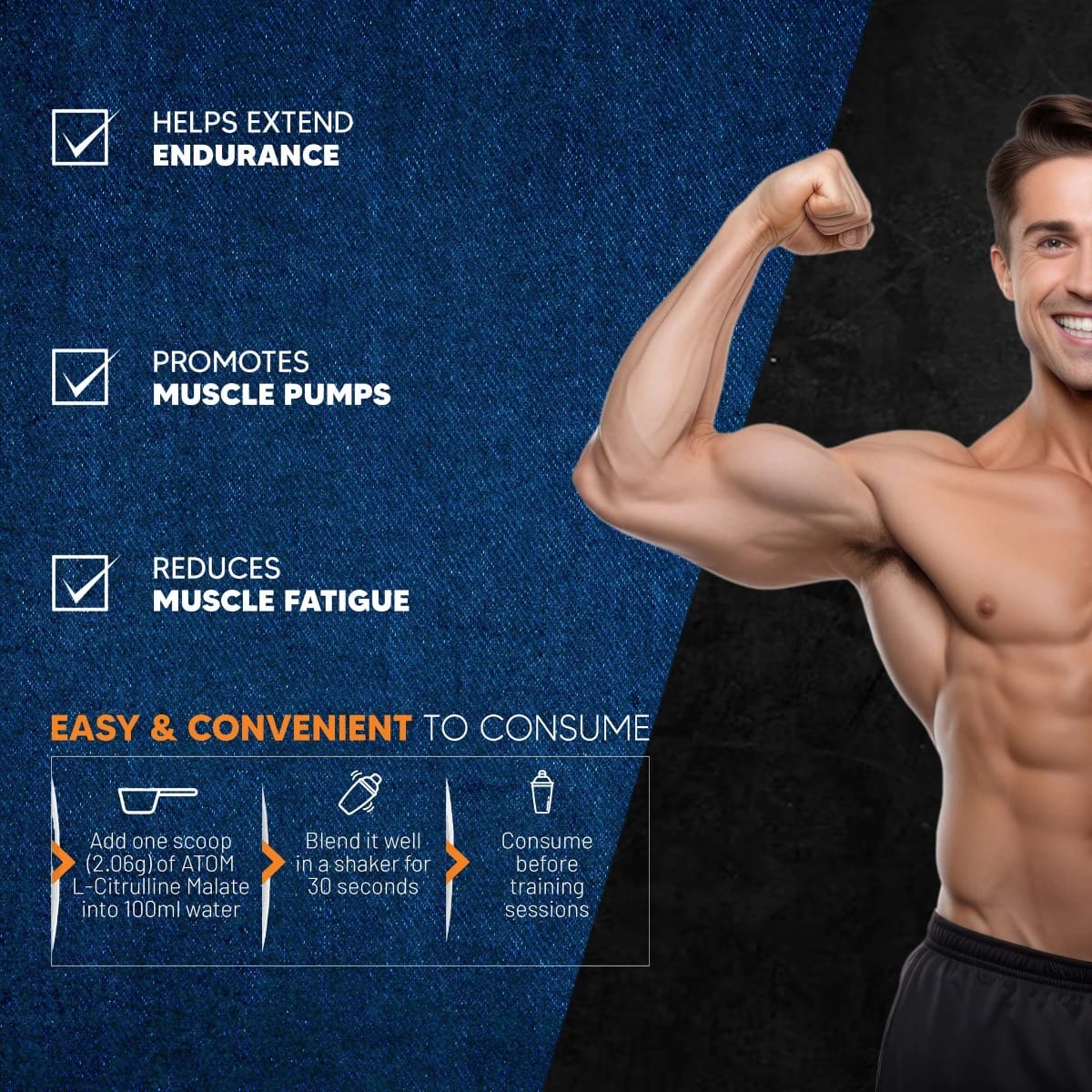 AS-IT-IS ATOM L Citrulline Malate 2:1 | 48 servings | 0 Sugar ...