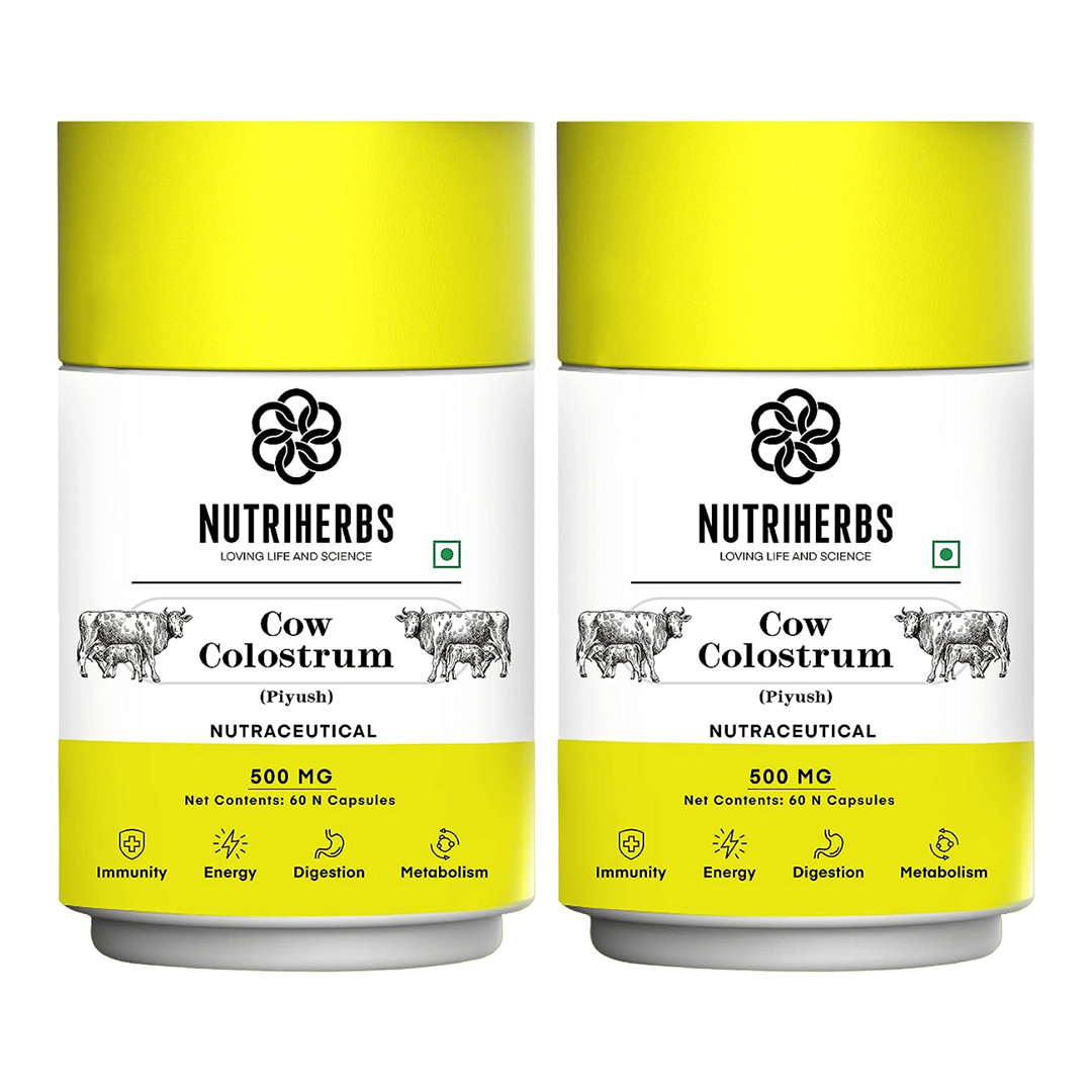 Nutriherbs "Cow Colostrum Capsules" 500mg for Stronger Immunity, Energy ...