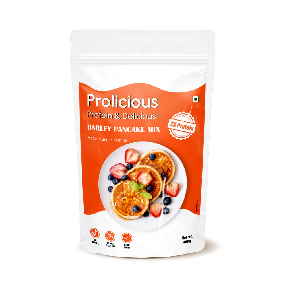 Prolicious Barley Pancake | 20% Plant Protein | No Maida | Made with ...