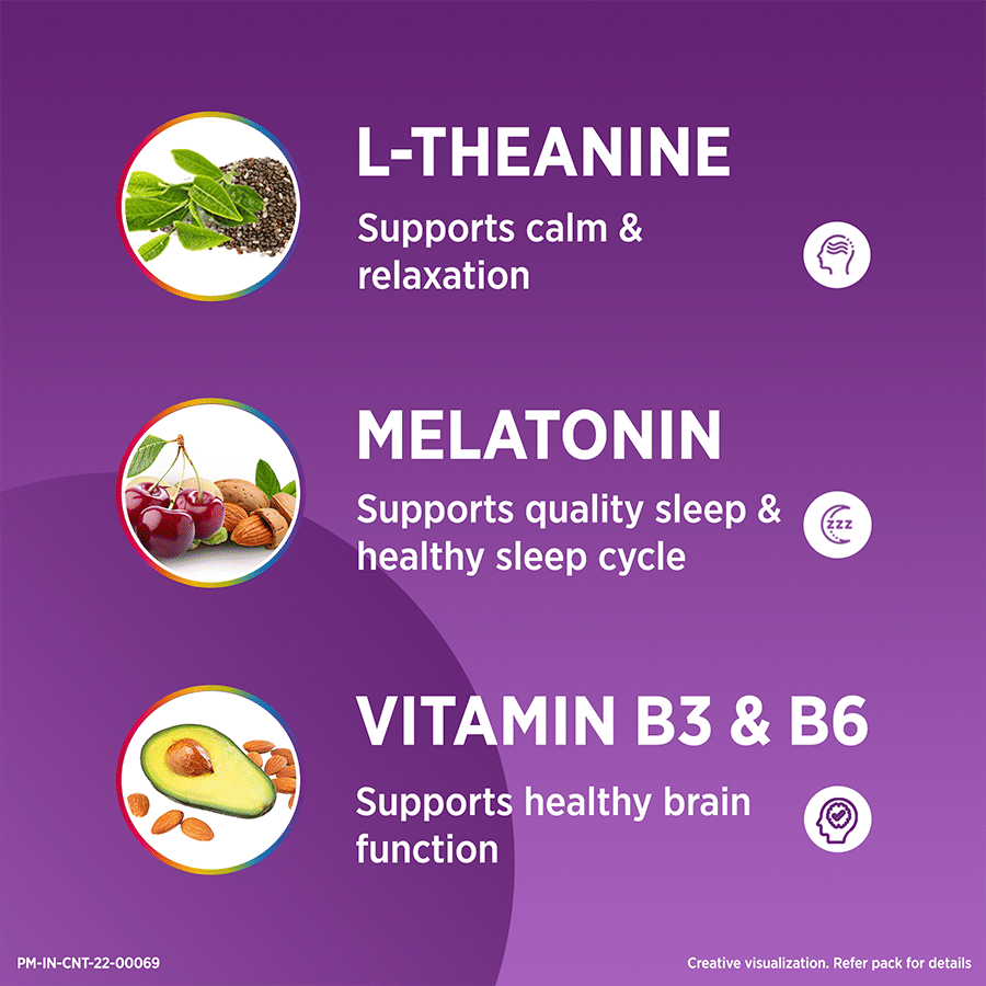 Centrum Sleep & Refresh - 30 Gummies|Melatonin, L-Theanine, Vitamin B3 ...