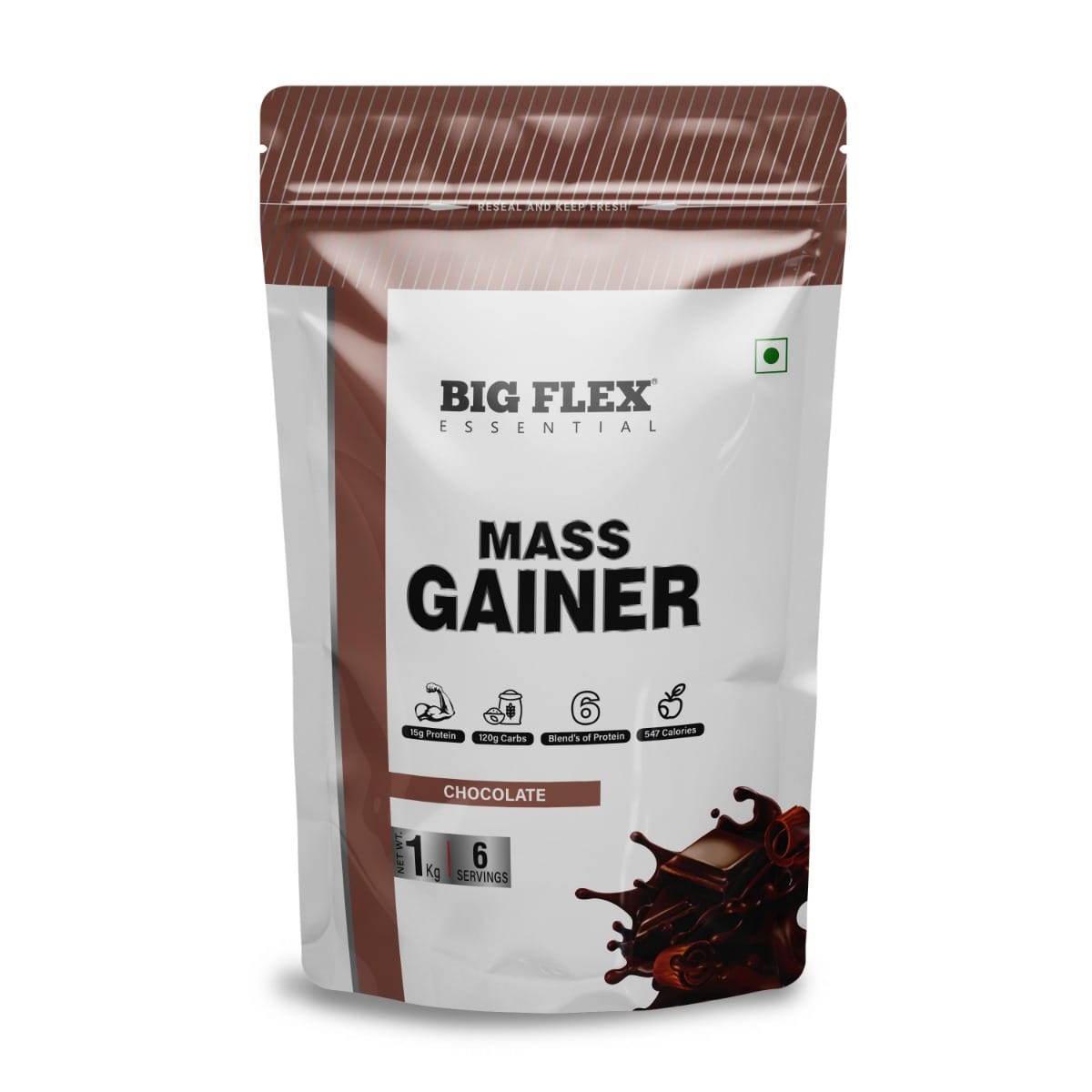 Bigflex Essential Mass Gainer Pouch ( 1Kg )