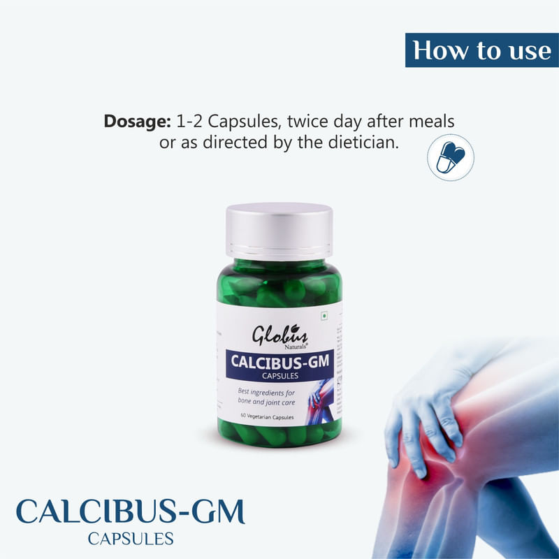 Globus Naturals Calcibus- GM capsules with best ingredients for bone ...