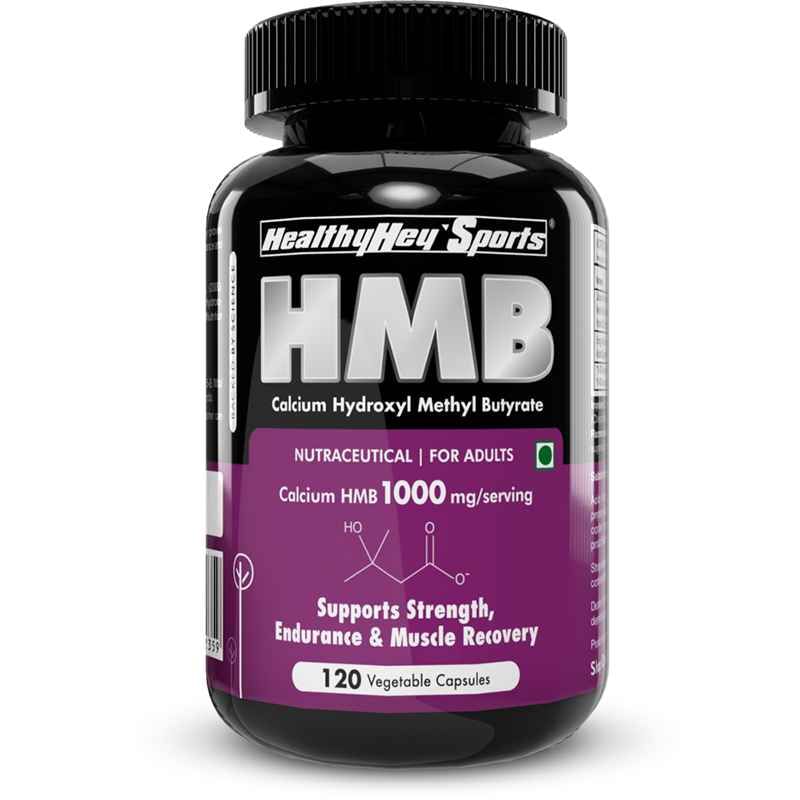 HealthyHey Sports HMB Calcium Hydroxyl Methyl Butyrate 120 Capsules ...