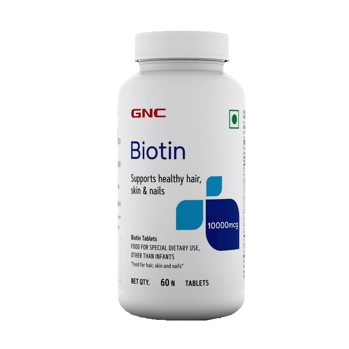 GNC Biotin 10000mcg Tablets | Reduces Hair Fall & Thinning | Promotes ...