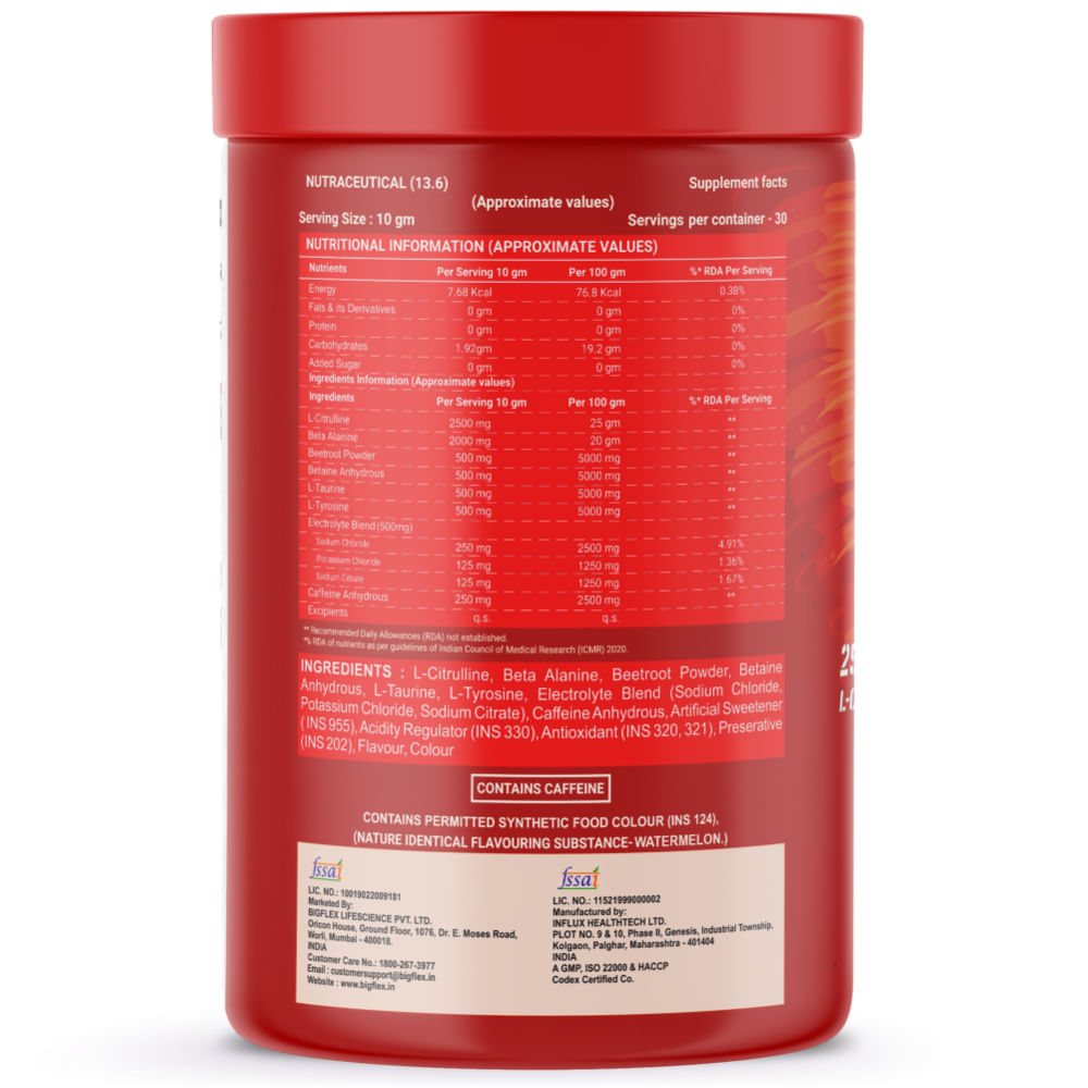 Bigflex Essential Cyclone Pre-workout (Lychee) 300gm