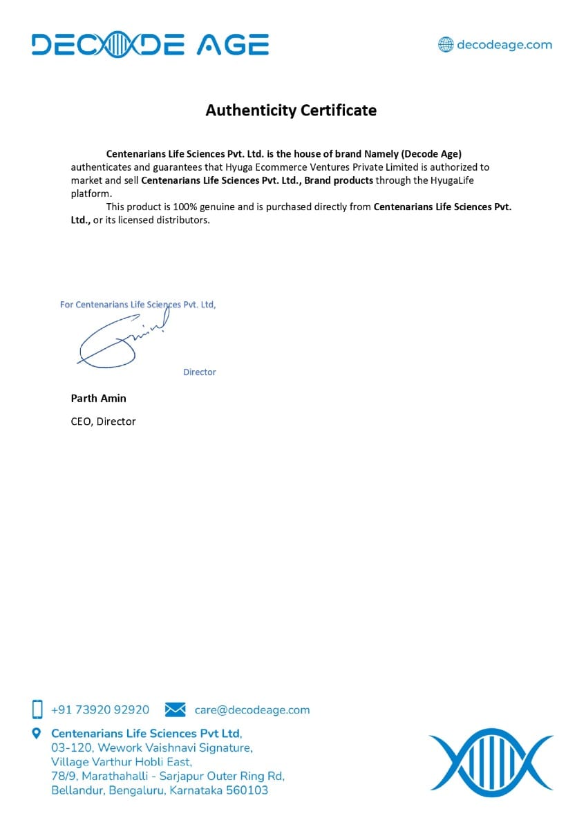 Decode Age NMN UTHEVER 500 World Most Trusted| 30 Capsules |Cellular ...