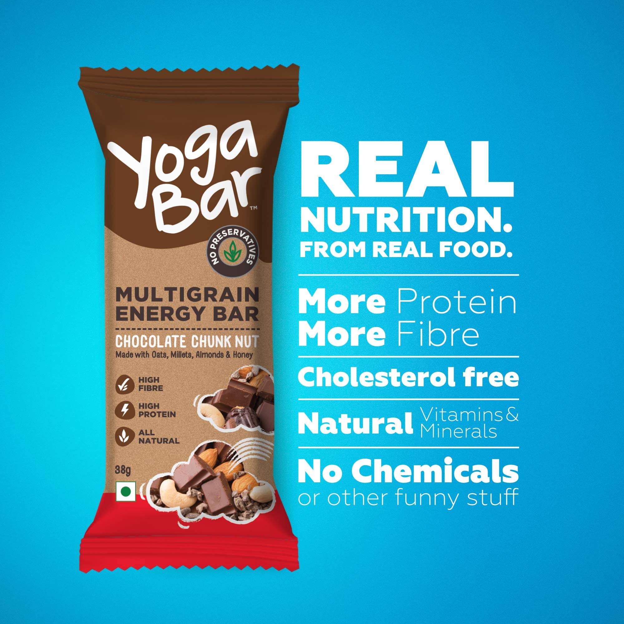 Yogabar Energy Bars Variety Pack of 10 - made with oats, millets ...