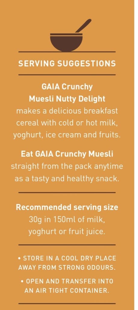 Gaia Crunchy Muesli - Nutty Delight 400g