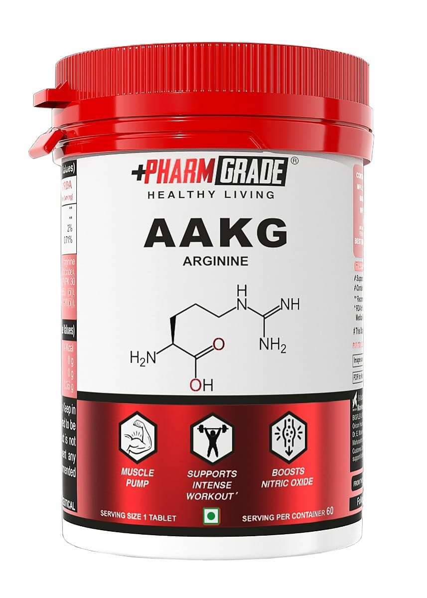 PharmGrade AAKG L Arginine - Muscle Pump - Supports Intense Workout (60 ...