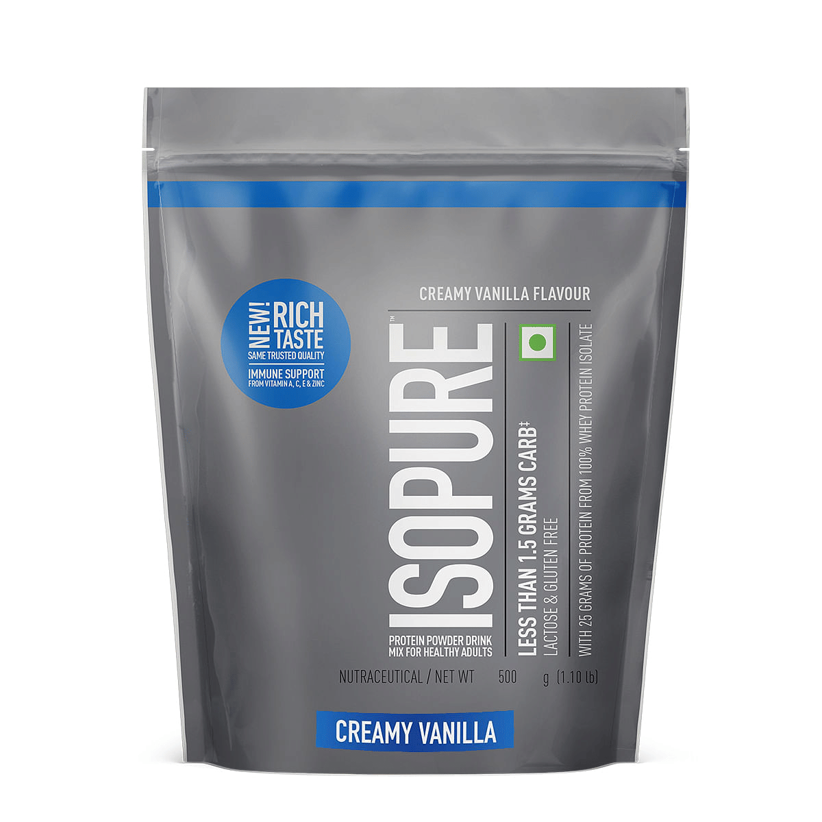 Isopure 100% Whey Isolate Protein Creamy Vanilla, With Vitamins for ...